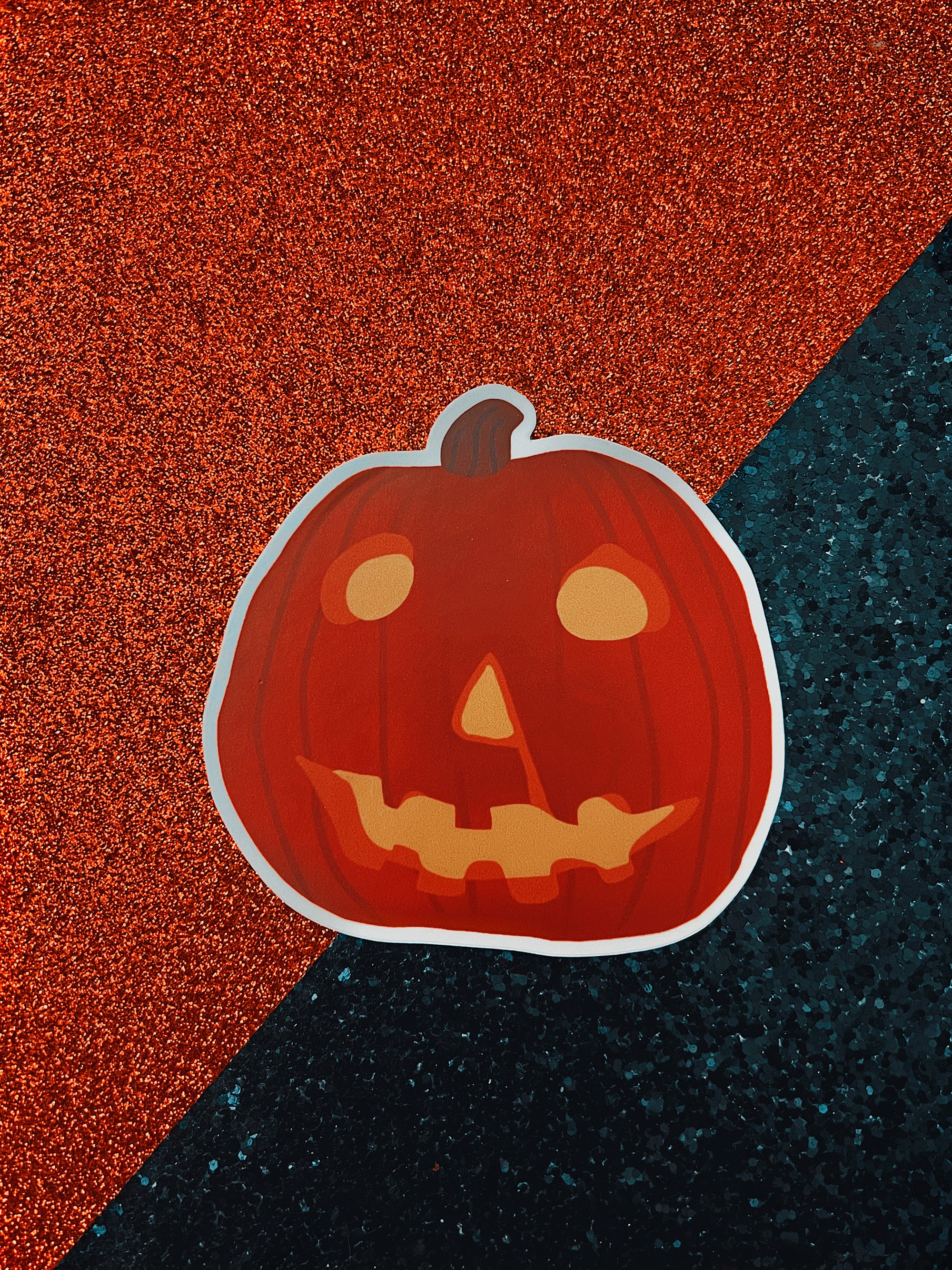 Jack-O-Lantern 3" Vinyl Sticker – A Black Star